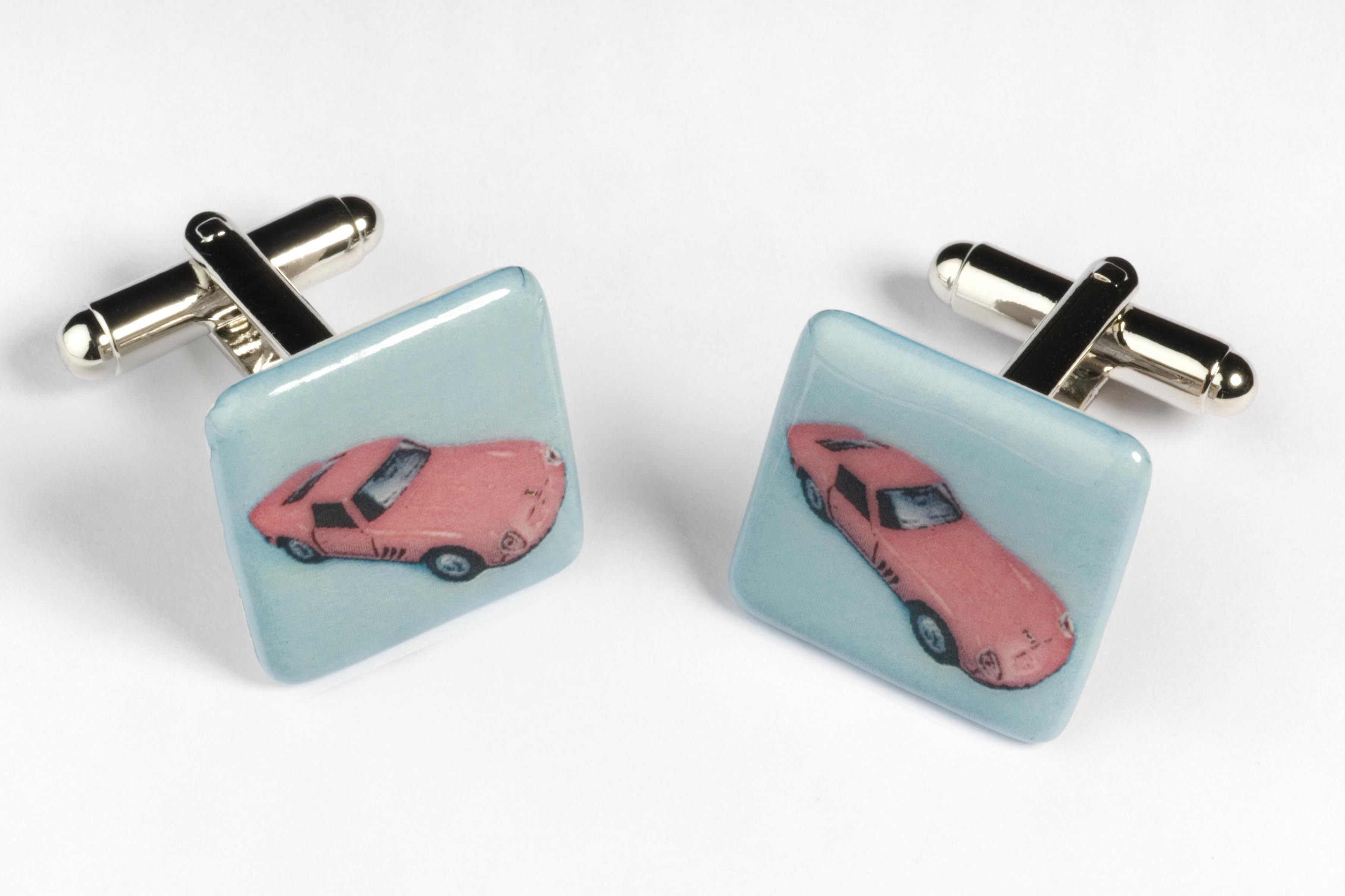 Allison Wiffen Ceramics - Classic Cars - Ferrari Cufflinks